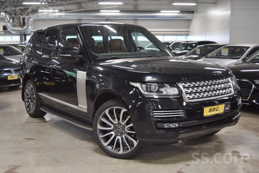 Black Land Rover Range Rover 2014 in Riga, with an engine capacity of 4.40 L and mileage of 212 thousand km for 19900 €, photo 1 on AUTOMOTO.COM.LV
