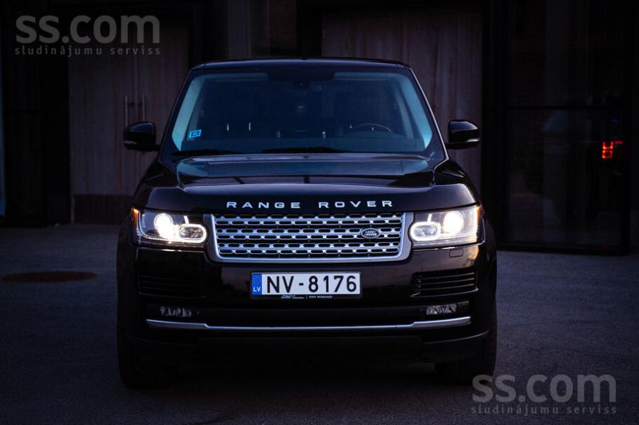 Melns Land Rover Range Rover 2014 Rīga, ar dzinēja tilpumu 5.00 L un nobraukumu 187 tūkst. km par 27900 €, foto 1 vietnē AUTOMOTO.COM.LV