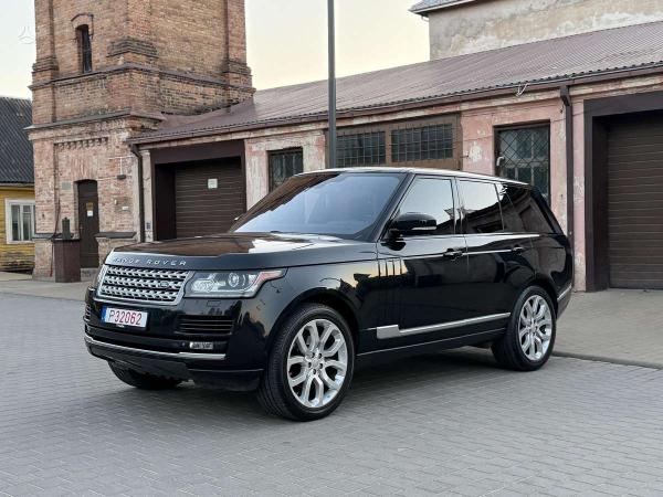 Black Land Rover Range Rover 2014 in Ukmerge, with an engine capacity of 3.00 L and mileage of 207 thousand km for 15900 €, photo 2 on AUTOMOTO.COM.LV