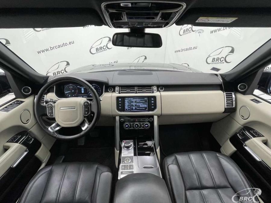 Melns Land Rover Range Rover 2015 Viļņa, ar dzinēja tilpumu 4.37 L un nobraukumu 155 tūkst. km par 29500 €, foto 4 vietnē AUTOMOTO.COM.LV