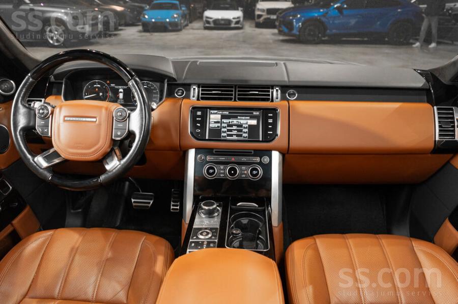 Melns Land Rover Range Rover 2015 Rīga, ar dzinēja tilpumu 4.40 L un nobraukumu 165 tūkst. km par 32000 €, foto 11 vietnē AUTOMOTO.COM.LV