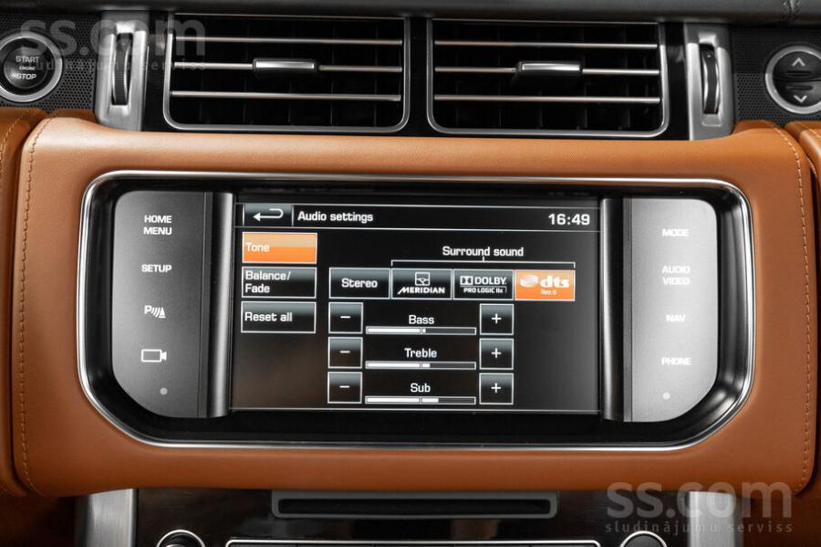 Melns Land Rover Range Rover 2015 Rīga, ar dzinēja tilpumu 4.40 L un nobraukumu 165 tūkst. km par 32000 €, foto 33 vietnē AUTOMOTO.COM.LV