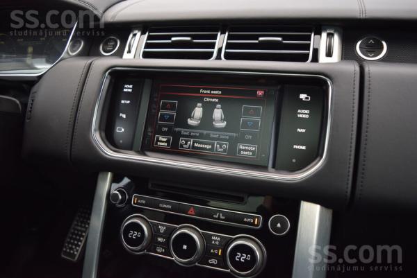 Black Land Rover Range Rover 2015 in Riga, with an engine capacity of 5.00 L and mileage of 173 thousand km for 55900 €, photo 7 on AUTOMOTO.COM.LV