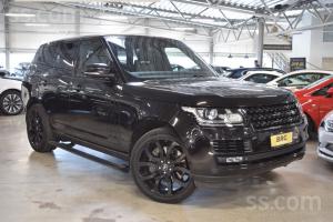Melns Land Rover Range Rover 2015 Rīga, ar dzinēja tilpumu 4.40 L un nobraukumu 147 tūkst. km par 30000 €, foto  vietnē AUTOMOTO.COM.LV