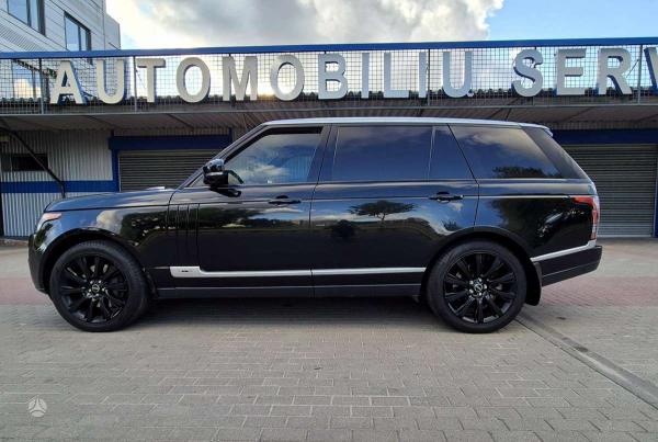 Black Land Rover Range Rover 2015 in Klaipeda, with an engine capacity of 5.00 L and mileage of 0 thousand km for 19900 €, photo 6 on AUTOMOTO.COM.LV