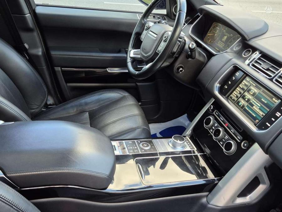 Black Land Rover Range Rover 2015 in Klaipeda, with an engine capacity of 5.00 L and mileage of 0 thousand km for 19900 €, photo 12 on AUTOMOTO.COM.LV