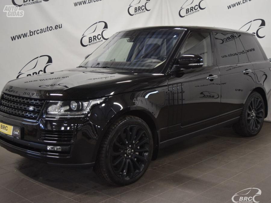 Black Land Rover Range Rover 2016 in Riga, with an engine capacity of 4.40 L and mileage of 184 thousand km for 32500 €, photo 1 on AUTOMOTO.COM.LV