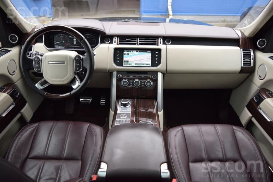 Melns Land Rover Range Rover 2016 Rīga, ar dzinēja tilpumu 4.40 L un nobraukumu 184 tūkst. km par 32500 €, foto 4 vietnē AUTOMOTO.COM.LV