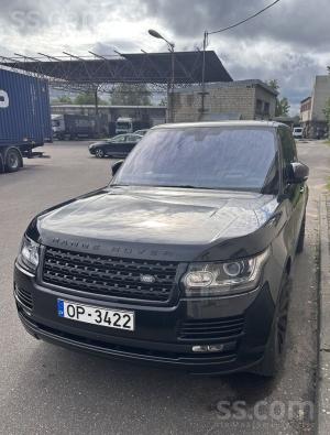 Melns Land Rover Range Rover 2016 Rīga, ar dzinēja tilpumu 4.40 L un nobraukumu 159 tūkst. km par 24000 €, foto  vietnē AUTOMOTO.COM.LV