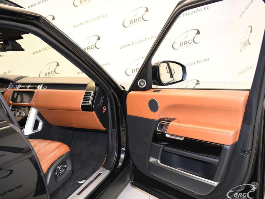 Melns Land Rover Range Rover 2016 Viļņa, ar dzinēja tilpumu 4.37 L un nobraukumu 272 tūkst. km par 26900 €, foto 10 vietnē AUTOMOTO.COM.LV