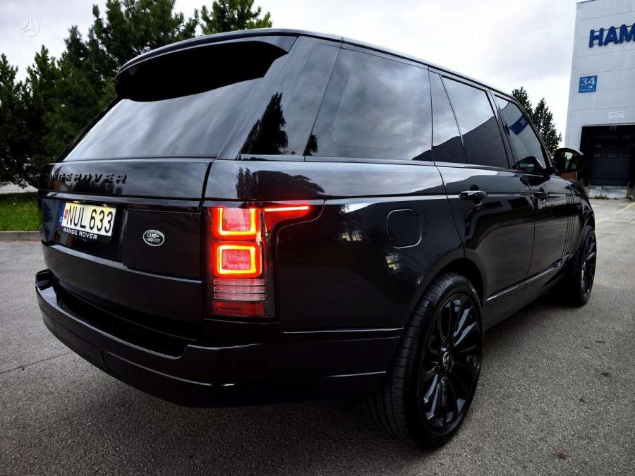 Melns Land Rover Range Rover 2016 Šauļi, ar dzinēja tilpumu 2.99 L un nobraukumu 258 tūkst. km par 27500 €, foto 10 vietnē AUTOMOTO.COM.LV
