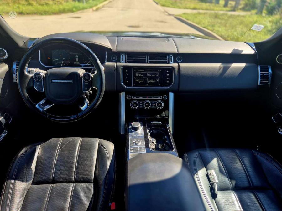 Melns Land Rover Range Rover 2016 Tauragė, ar dzinēja tilpumu 4.37 L un nobraukumu 278 tūkst. km par 18500 €, foto 12 vietnē AUTOMOTO.COM.LV