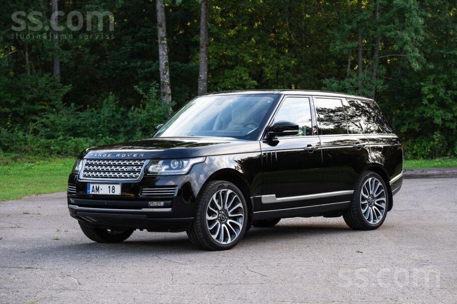 Melns Land Rover Range Rover 2016 Rīga, ar dzinēja tilpumu 4.40 L un nobraukumu 147 tūkst. km par 31399 €, foto 1 vietnē AUTOMOTO.COM.LV
