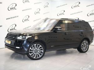 Melns Land Rover Range Rover 2016 Viļņa, ar dzinēja tilpumu 4.37 L un nobraukumu 272 tūkst. km par 23900 €, foto  vietnē AUTOMOTO.COM.LV