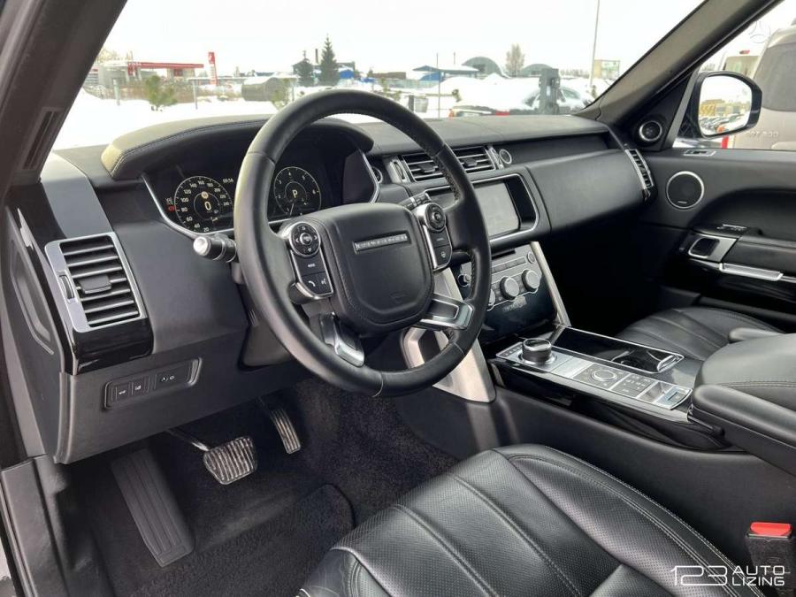 Black Land Rover Range Rover 2017 in Taurage, with an engine capacity of 3.00 L and mileage of 269 thousand km for 21500 €, photo 11 on AUTOMOTO.COM.LV