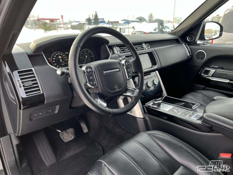 Black Land Rover Range Rover 2017 in Taurage, with an engine capacity of 3.00 L and mileage of 269 thousand km for 21500 €, photo 11 on AUTOMOTO.COM.LV