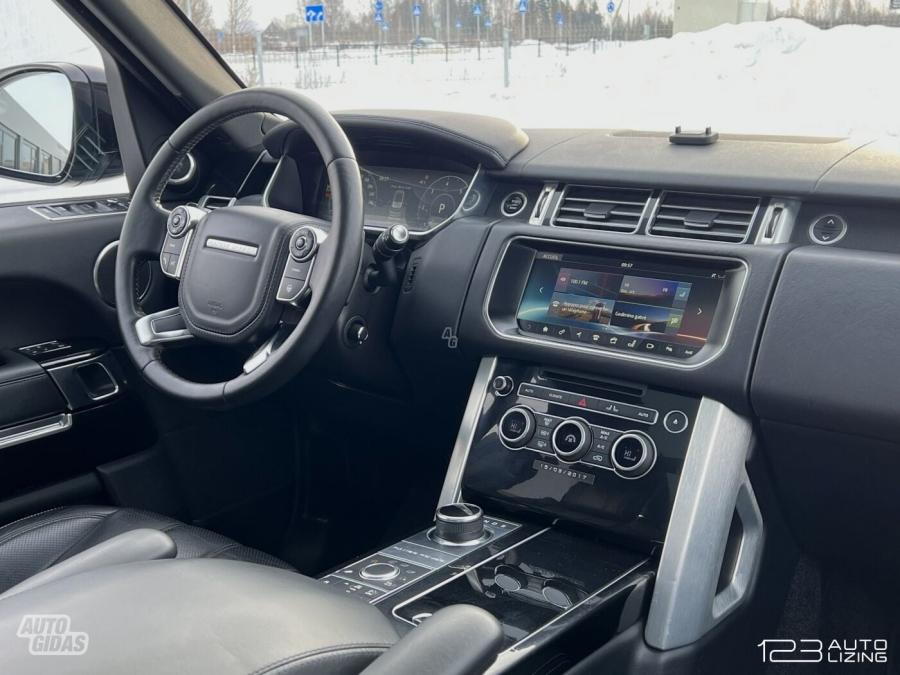 Black Land Rover Range Rover 2017 in Taurage, with an engine capacity of 3.00 L and mileage of 269 thousand km for 21500 €, photo 16 on AUTOMOTO.COM.LV