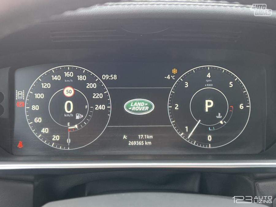 Black Land Rover Range Rover 2017 in Taurage, with an engine capacity of 3.00 L and mileage of 269 thousand km for 21500 €, photo 18 on AUTOMOTO.COM.LV