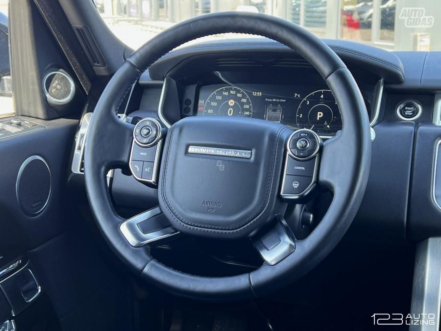 Black Land Rover Range Rover 2017 in Taurage, with an engine capacity of 3.00 L and mileage of 269 thousand km for 20500 €, photo 17 on AUTOMOTO.COM.LV