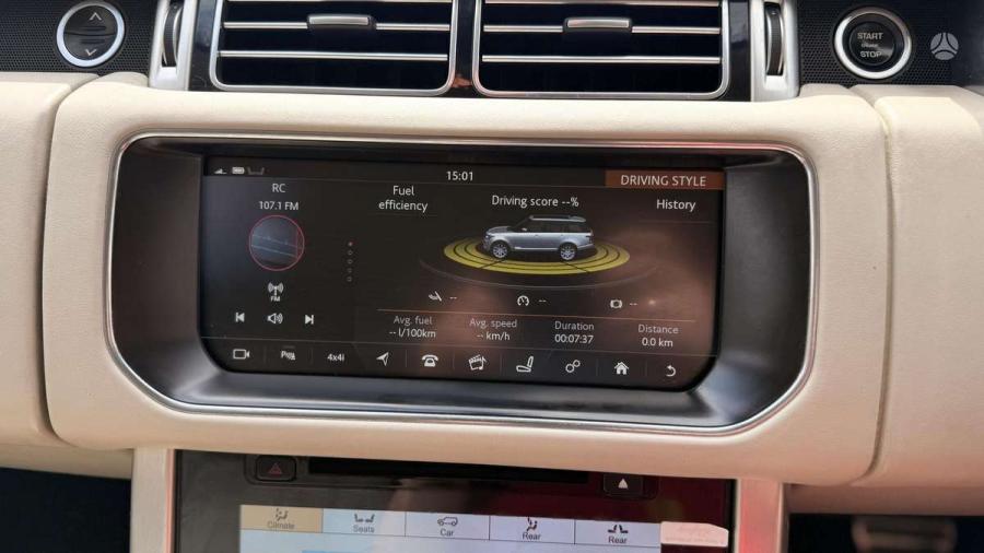 Melns Land Rover Range Rover 2017 Kauņa, ar dzinēja tilpumu 3.00 L un nobraukumu 199 tūkst. km par 14999 €, foto 29 vietnē AUTOMOTO.COM.LV