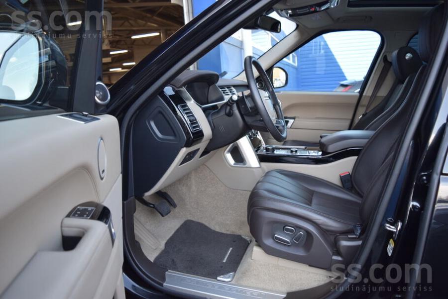 Black Land Rover Range Rover 2018 in Riga, with an engine capacity of 3.00 L and mileage of 57 thousand km for 44900 €, photo 4 on AUTOMOTO.COM.LV