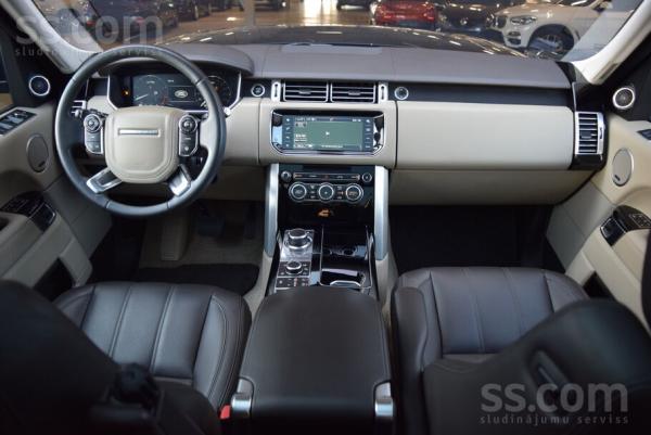 Black Land Rover Range Rover 2018 in Riga, with an engine capacity of 3.00 L and mileage of 57 thousand km for 44900 €, photo 4 on AUTOMOTO.COM.LV