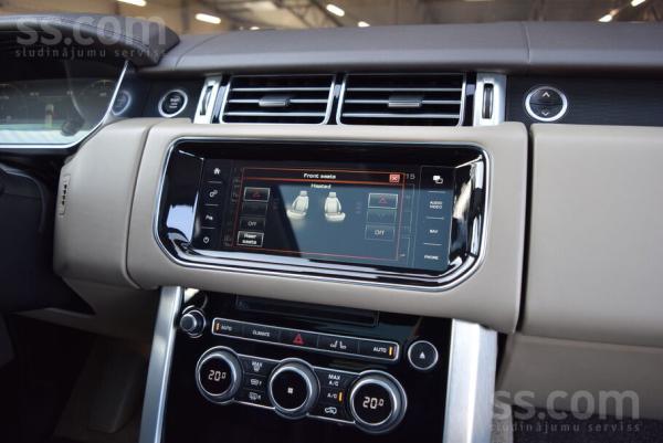 Black Land Rover Range Rover 2018 in Riga, with an engine capacity of 3.00 L and mileage of 57 thousand km for 44900 €, photo 6 on AUTOMOTO.COM.LV