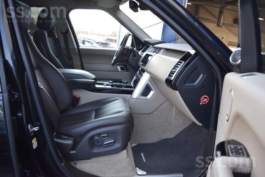 Black Land Rover Range Rover 2018 in Riga, with an engine capacity of 3.00 L and mileage of 57 thousand km for 44900 €, photo 14 on AUTOMOTO.COM.LV