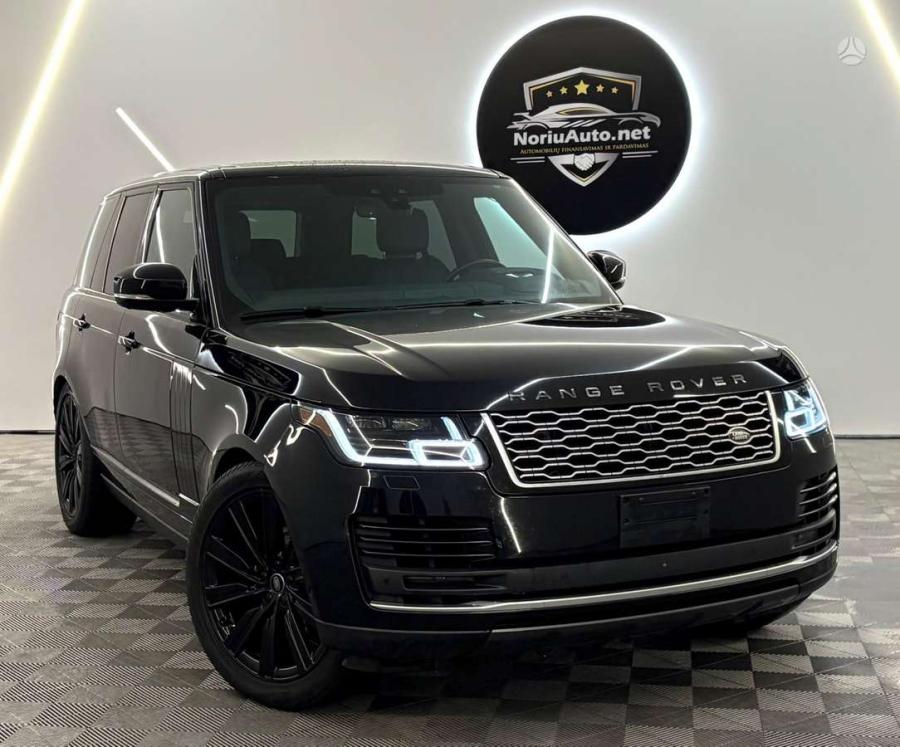 Black Land Rover Range Rover 2018 in Marijampole, with an engine capacity of 2.99 L and mileage of 120 thousand km for 32850 €, photo 1 on AUTOMOTO.COM.LV