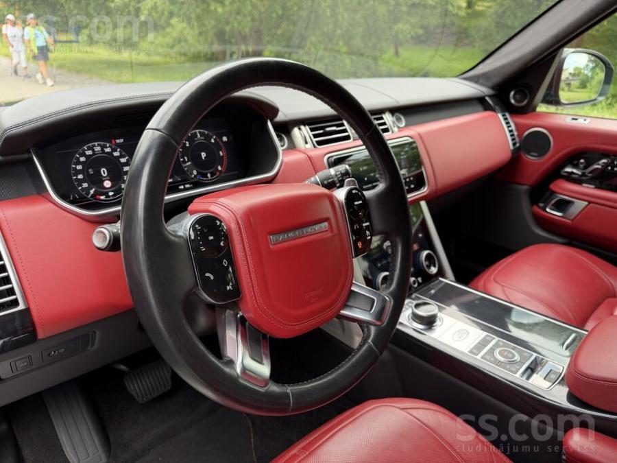 Black Land Rover Range Rover 2019 in Rezekne, with an engine capacity of 4.40 L and mileage of 226 thousand km for 43990 €, photo 11 on AUTOMOTO.COM.LV