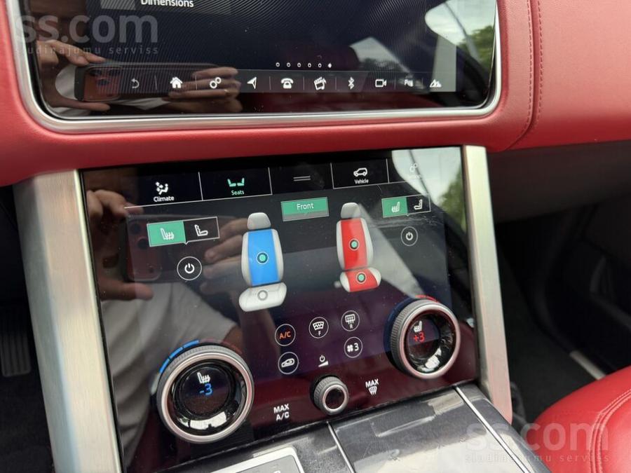 Black Land Rover Range Rover 2019 in Rezekne, with an engine capacity of 4.40 L and mileage of 226 thousand km for 43990 €, photo 20 on AUTOMOTO.COM.LV