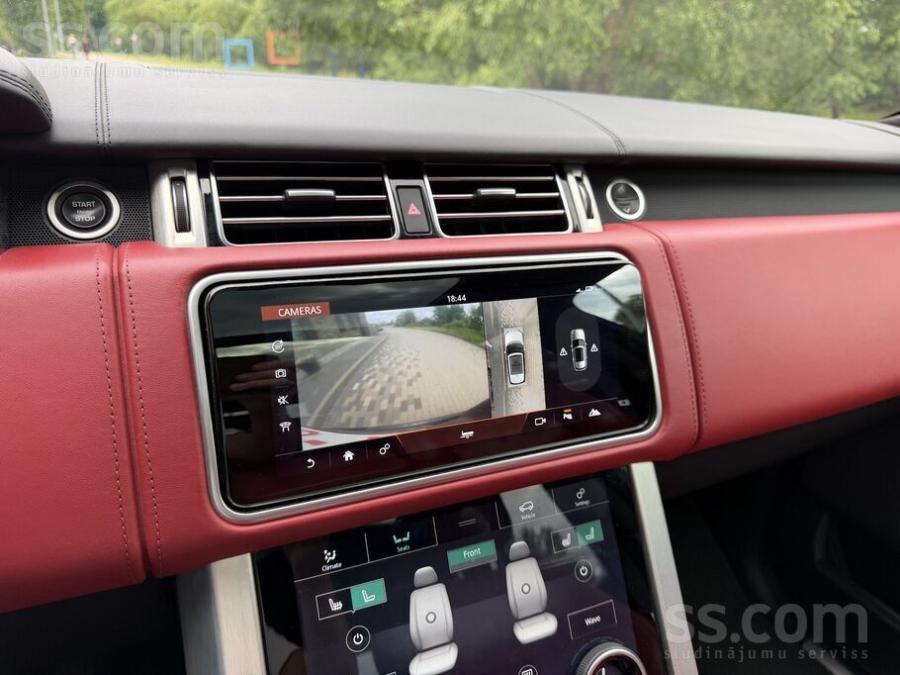 Black Land Rover Range Rover 2019 in Rezekne, with an engine capacity of 4.40 L and mileage of 226 thousand km for 43990 €, photo 24 on AUTOMOTO.COM.LV