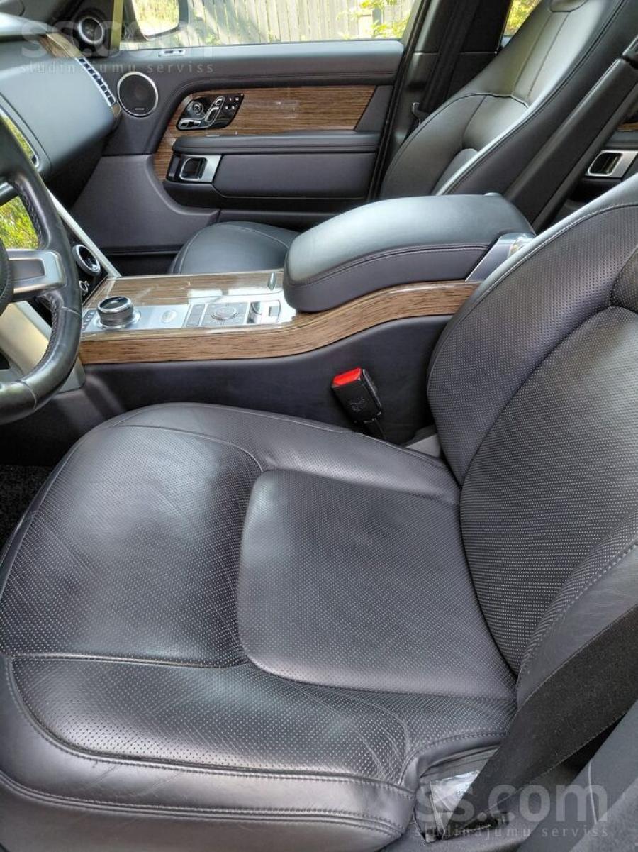 Black Land Rover Range Rover 2019 in Riga, with an engine capacity of 3.00 L and mileage of 0 thousand km for 44500 €, photo 16 on AUTOMOTO.COM.LV