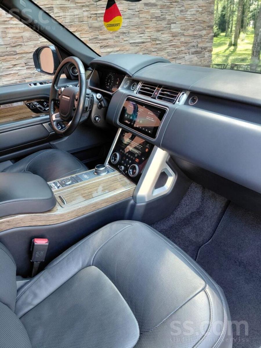 Black Land Rover Range Rover 2019 in Riga, with an engine capacity of 3.00 L and mileage of 0 thousand km for 44500 €, photo 25 on AUTOMOTO.COM.LV
