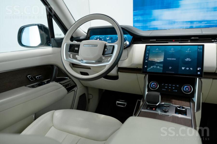 Melns Land Rover Range Rover 2022 Rīga, ar dzinēja tilpumu 3.00 L un nobraukumu 33 tūkst. km par 105990 €, foto 12 vietnē AUTOMOTO.COM.LV