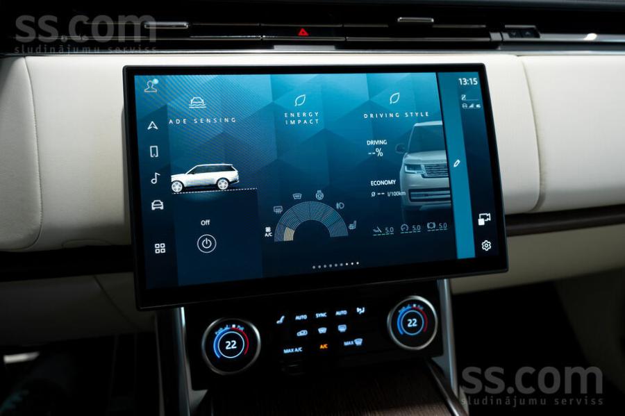 Melns Land Rover Range Rover 2022 Rīga, ar dzinēja tilpumu 3.00 L un nobraukumu 33 tūkst. km par 105990 €, foto 31 vietnē AUTOMOTO.COM.LV