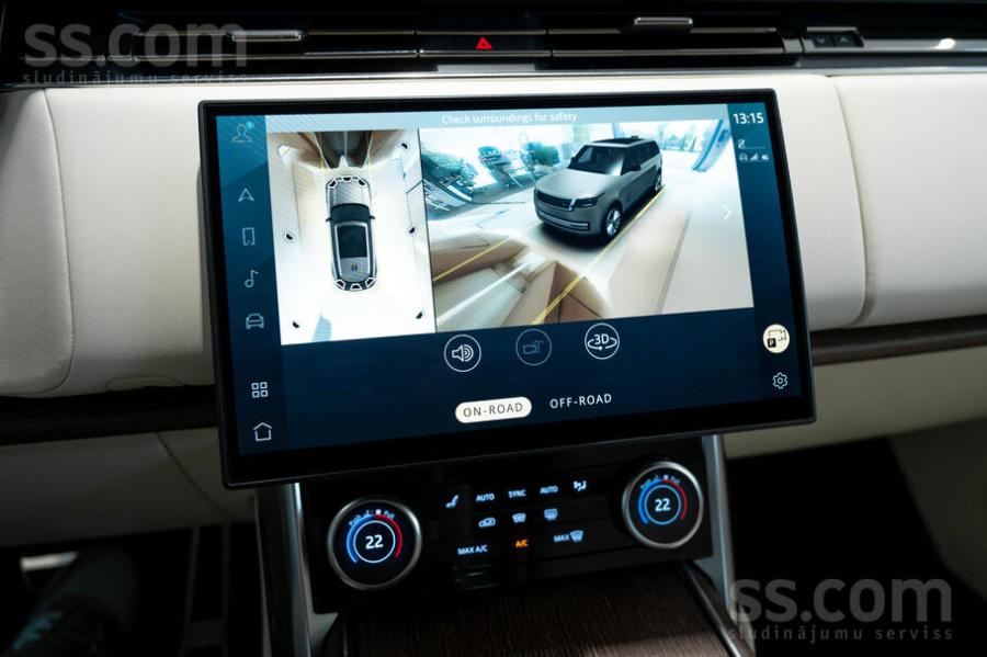 Melns Land Rover Range Rover 2022 Rīga, ar dzinēja tilpumu 3.00 L un nobraukumu 33 tūkst. km par 105990 €, foto 33 vietnē AUTOMOTO.COM.LV