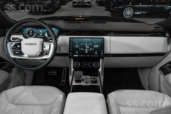 Melns Land Rover Range Rover 2023 Rīga, ar dzinēja tilpumu 3.00 L un nobraukumu 32 tūkst. km par 119900 €, foto 11 vietnē AUTOMOTO.COM.LV