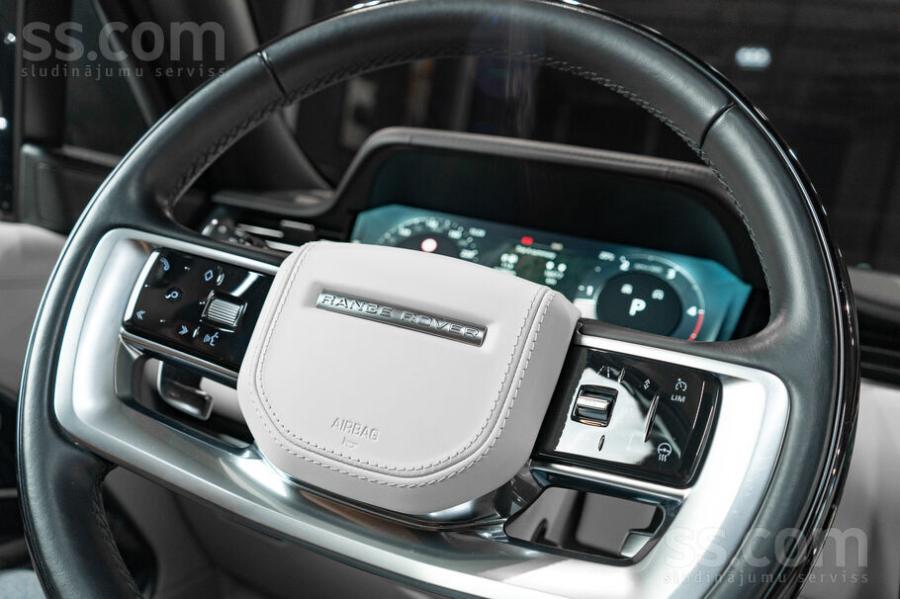 Melns Land Rover Range Rover 2023 Rīga, ar dzinēja tilpumu 3.00 L un nobraukumu 32 tūkst. km par 119900 €, foto 20 vietnē AUTOMOTO.COM.LV