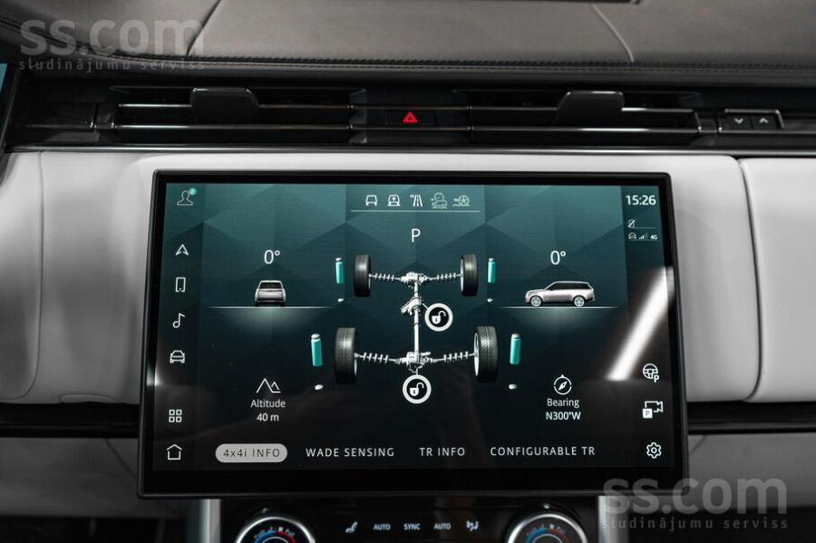Melns Land Rover Range Rover 2023 Rīga, ar dzinēja tilpumu 3.00 L un nobraukumu 32 tūkst. km par 119900 €, foto 30 vietnē AUTOMOTO.COM.LV