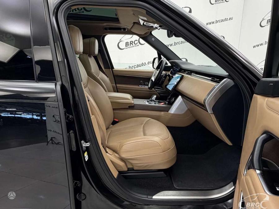 Melns Land Rover Range Rover 2023 Viļņa, ar dzinēja tilpumu 3.00 L un nobraukumu 87 tūkst. km par 94900 €, foto 6 vietnē AUTOMOTO.COM.LV