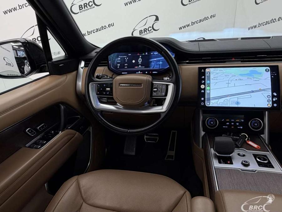 Melns Land Rover Range Rover 2023 Viļņa, ar dzinēja tilpumu 3.00 L un nobraukumu 87 tūkst. km par 94900 €, foto 19 vietnē AUTOMOTO.COM.LV
