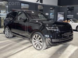 Melns Land Rover Range Rover 2023 Rīga, ar dzinēja tilpumu 3.00 L un nobraukumu 82 tūkst. km par 99990 €, foto  vietnē AUTOMOTO.COM.LV