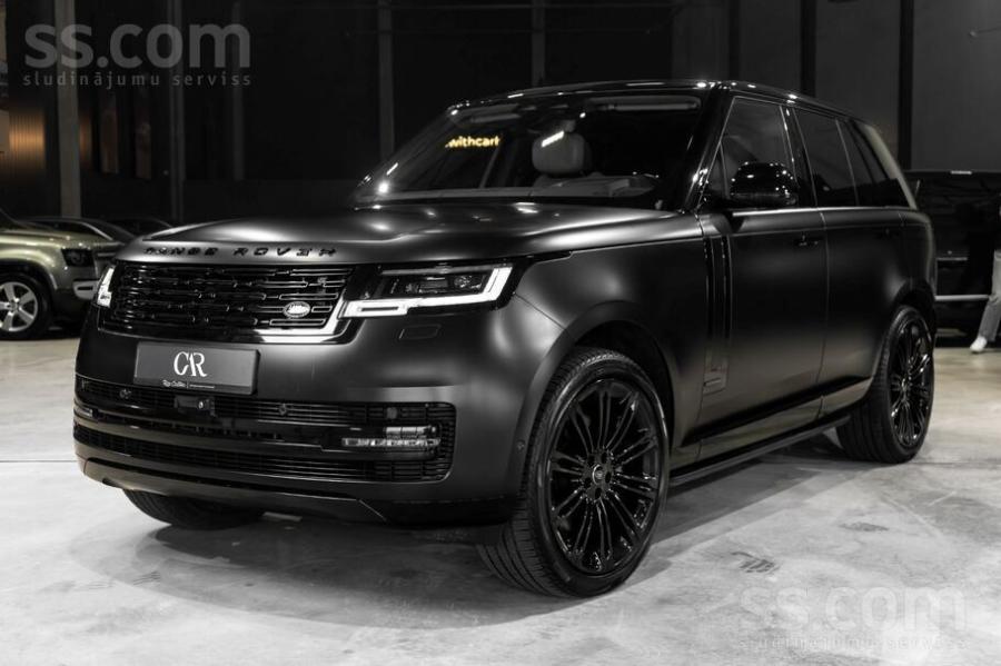 Melns Land Rover Range Rover 2024 Rīga, ar dzinēja tilpumu 3.00 L un nobraukumu 30 tūkst. km par 139150 €, foto 1 vietnē AUTOMOTO.COM.LV
