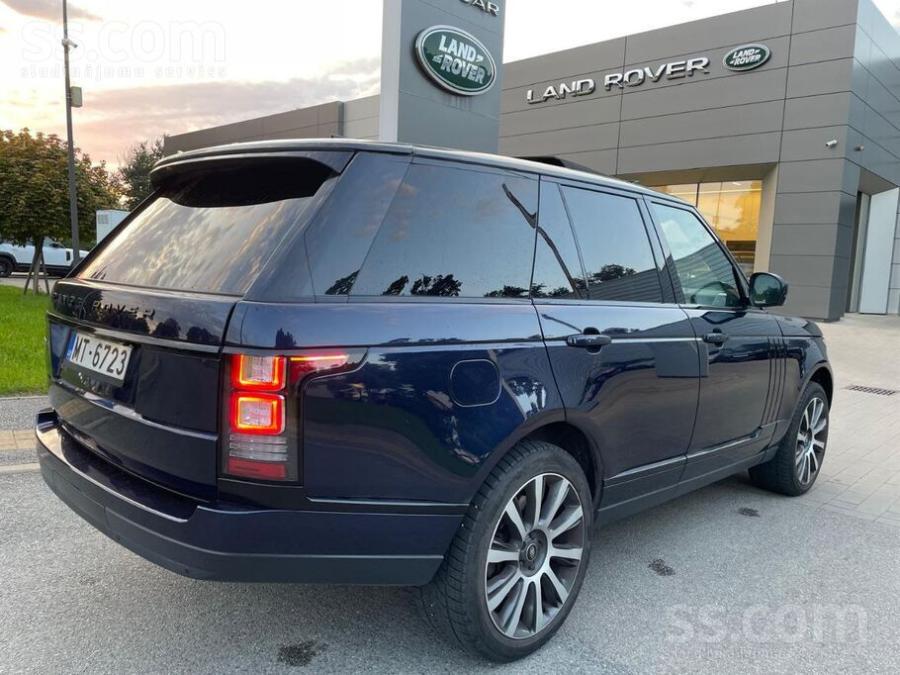 Blue Land Rover Range Rover 2015 in Riga, with an engine capacity of 4.40 L and mileage of 194 thousand km for 22900 €, photo 13 on AUTOMOTO.COM.LV