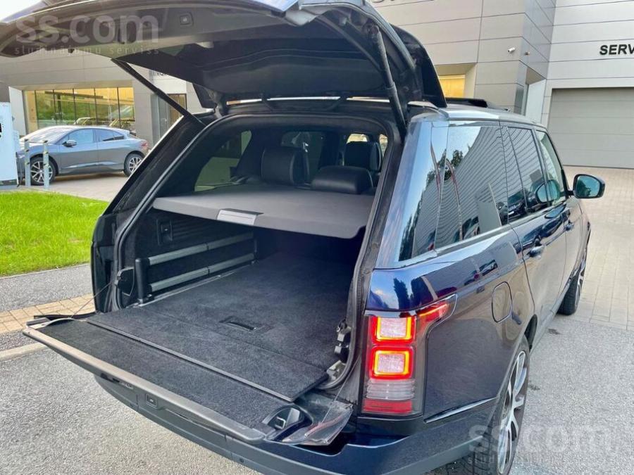 Blue Land Rover Range Rover 2015 in Riga, with an engine capacity of 4.40 L and mileage of 194 thousand km for 22900 €, photo 18 on AUTOMOTO.COM.LV
