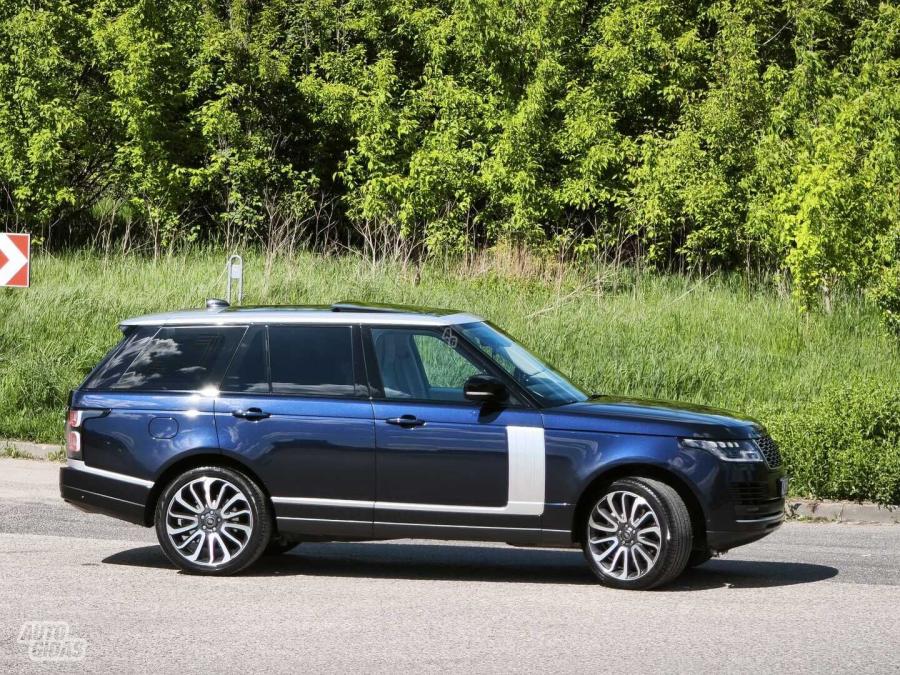 Blue Land Rover Range Rover 2018 in Vilnius, with an engine capacity of 3.00 L and mileage of 222 thousand km for 45500 €, photo 9 on AUTOMOTO.COM.LV