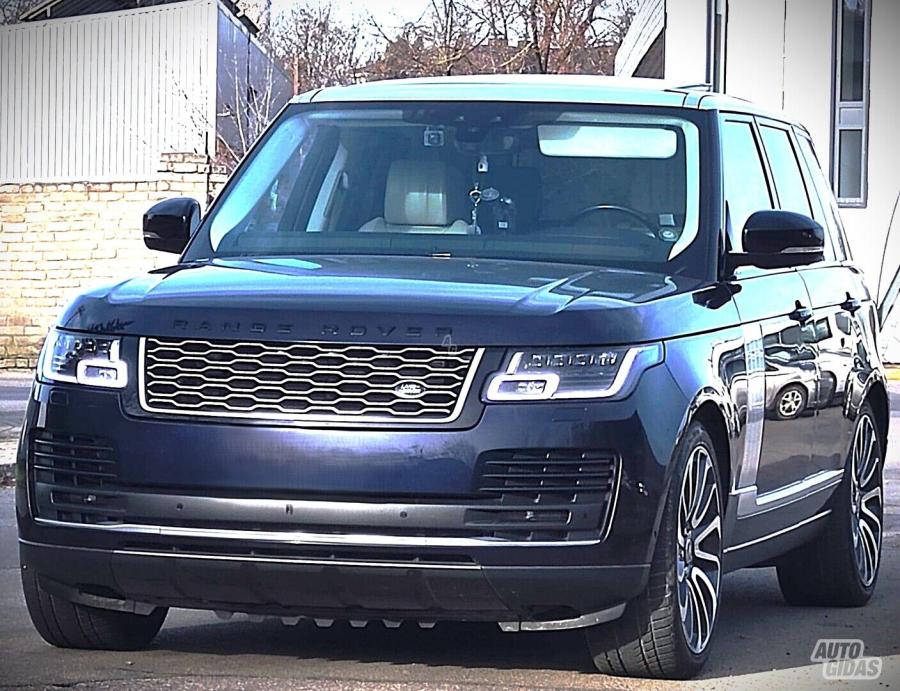 Blue Land Rover Range Rover 2018 in Vilnius, with an engine capacity of 3.00 L and mileage of 222 thousand km for 45500 €, photo 10 on AUTOMOTO.COM.LV