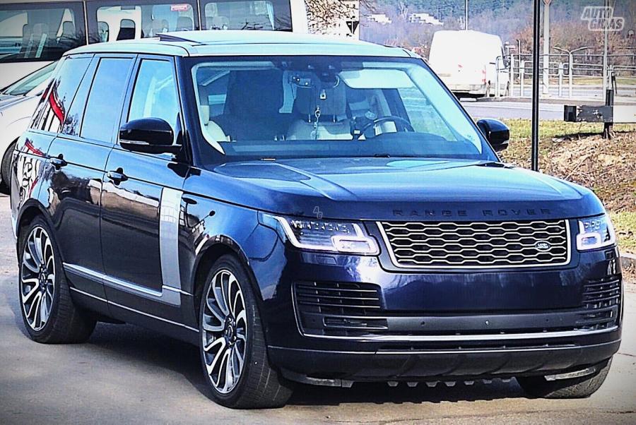 Blue Land Rover Range Rover 2018 in Vilnius, with an engine capacity of 3.00 L and mileage of 222 thousand km for 45500 €, photo 11 on AUTOMOTO.COM.LV