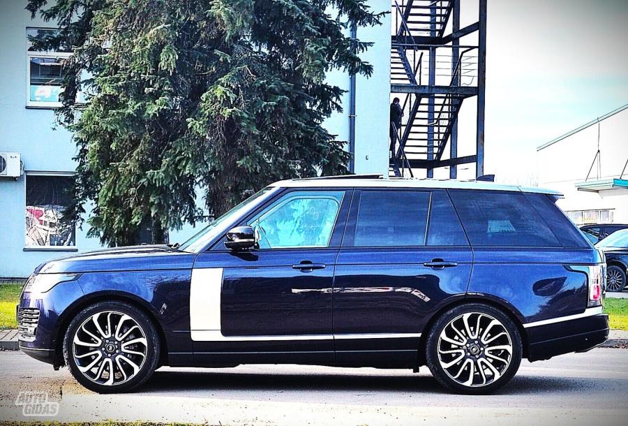 Blue Land Rover Range Rover 2018 in Vilnius, with an engine capacity of 3.00 L and mileage of 222 thousand km for 45500 €, photo 12 on AUTOMOTO.COM.LV